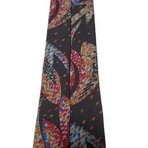 Vintage | Accessories | Vintage Silk Tie Black With Abstract Dot Design ...